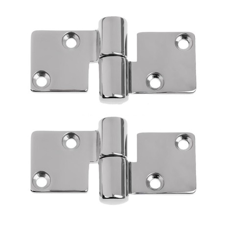 1 PAIR x Take Apart Motor Box Hinge 90 x 38mm 316 Marine Stainless LH ...