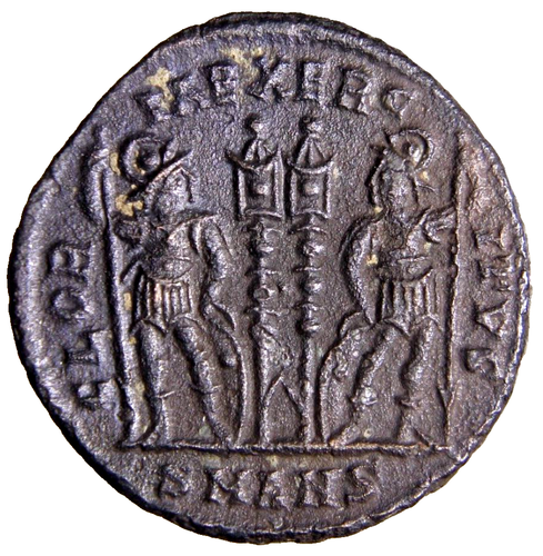 CONSTANTINE II (Caesar, 316-337). Follis. Antioch SMANS Gloria Roman ...