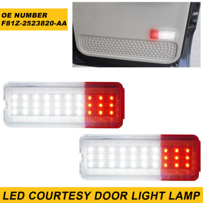 2X LED Interior Door Panel Courtesy Light For 99-07 Ford F-250 F-350 F ...