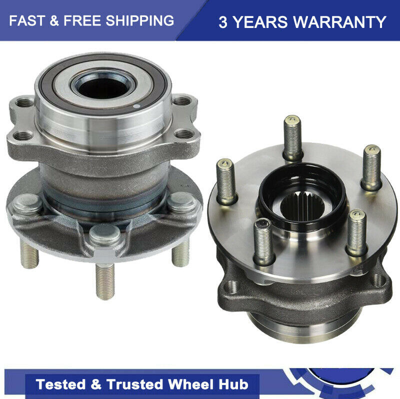 Pair Rear Wheel Bearings Hub for Subaru Impreza XV Crosstrek 2014-2018 ...