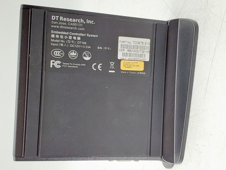 Micros DT Research Embedded Restaurant Display Controller/System DT166 ...