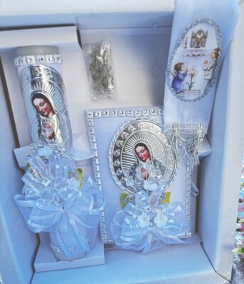 First Communion Candle Set ENGLISH/Boy Communion Set Vela Para Primera ...