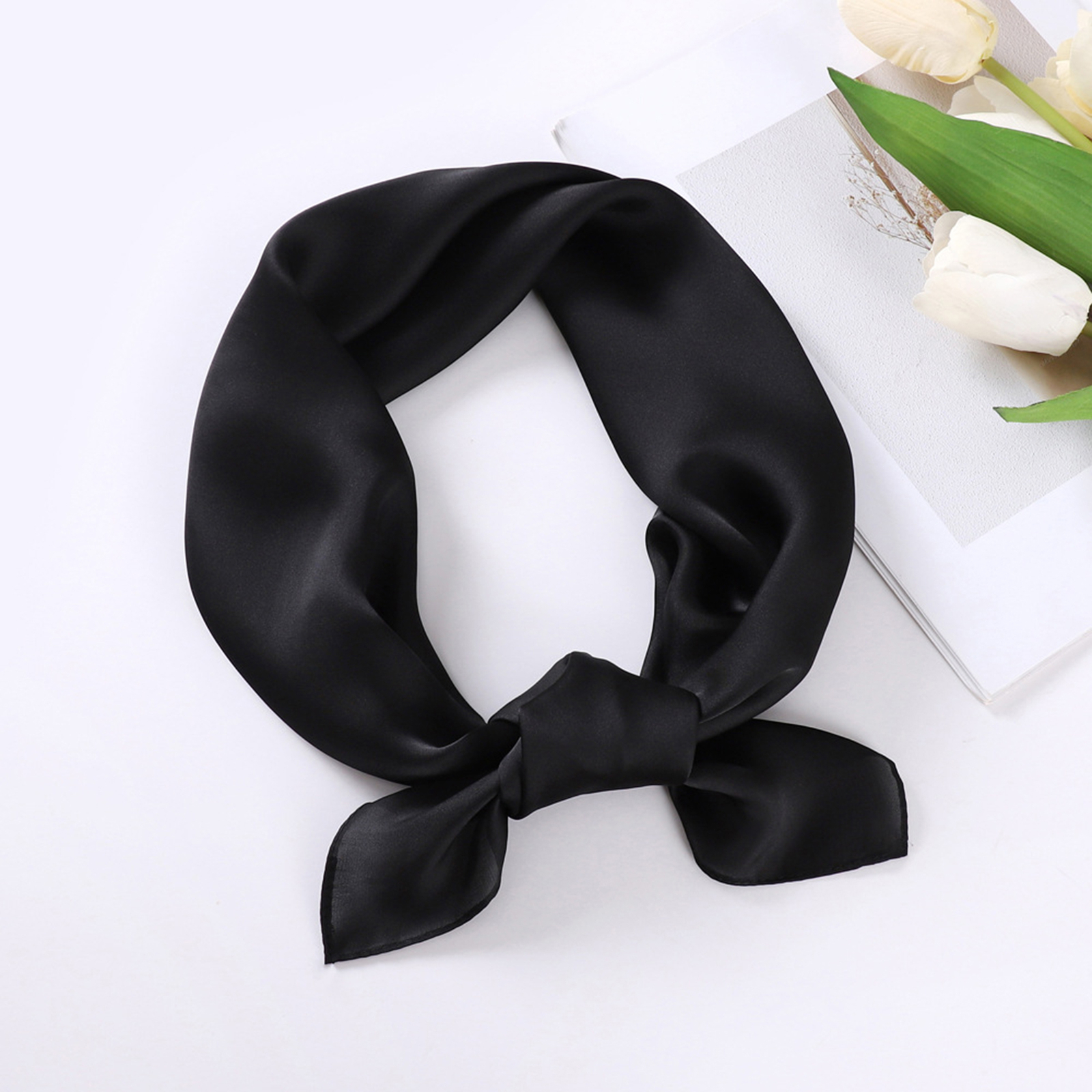 Lady Hairband Sunscreen Neck Decoration Friendly to Skin Head Wrap Soft ...