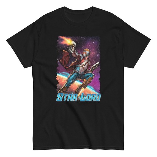 Star Lord Animated T Shirt Mens Licensed Marvel Comic Avengers Tee New ...