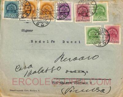 ad6047 - HUNGARY - Postal History - Censored COVER to ITALY 1941 | eBay