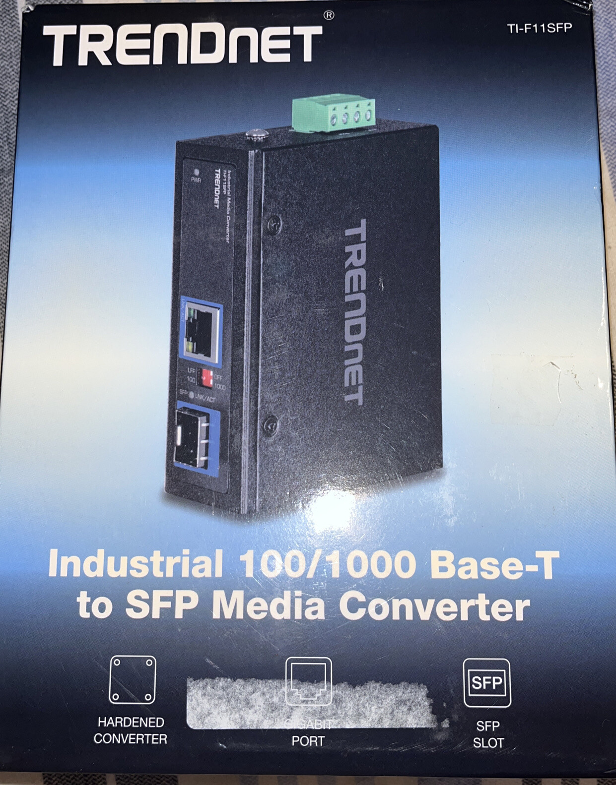 TRENDnet ‎TI-F11SFP Hardened Industrial 100/1000 Base-T to SFP Media ...