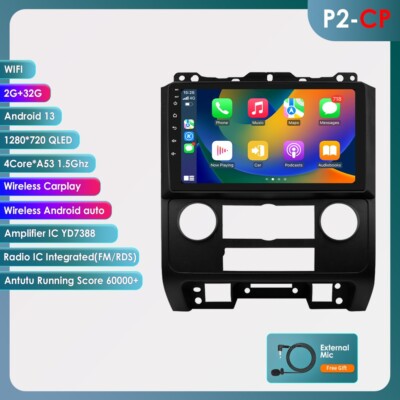 Apple Carplay Android 13 Wifi RDS Car Stereo Radio GPS For Ford Escape ...
