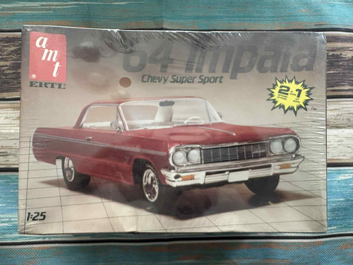 AMT 1964 64 Chevy Impala SS 1/25 SEALED! RARE 2n1 Stock / Drag classic ...