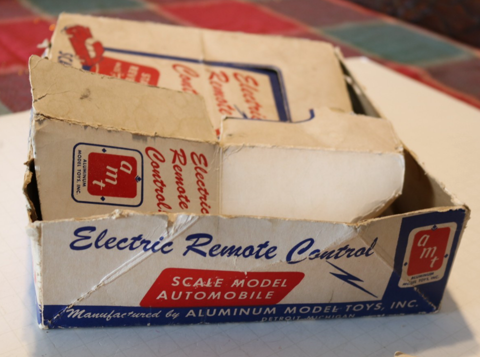 Vintage AMT Cadillac Electric Remote Control Scale Model Car w/ Box ...