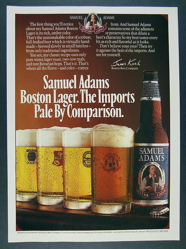 Samuel Adams Beer Bottle