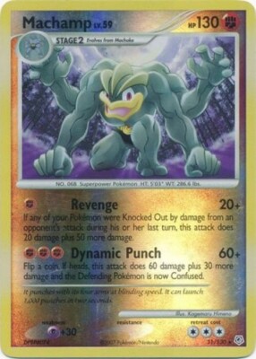 Pokémon TCG - Machamp 31/130 - Rare Reverse Holo - Diamond & Pearl ...