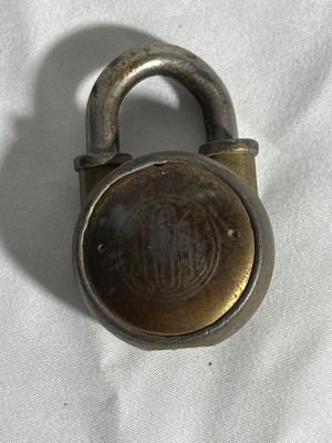 Vintage 101 Lock Company Padlock Round Vintage Antique Padlock NO Key ...