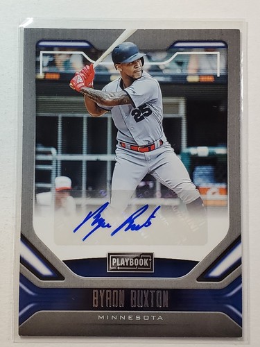 Byron Buxton 2020 Panini Chronicles Playbook Autograph #PA-BB Auto SP ...