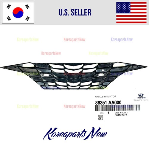 Grille Front Bumper 86351AA000 Black ⭐OEM⭐ Hyundai Elantra 2021-2023 | eBay