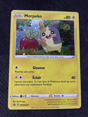 MORPEKO HOLO - POKEMON SWSH031 PROMO EPEE ET BOUCLIER EB01 NEUF FR | eBay