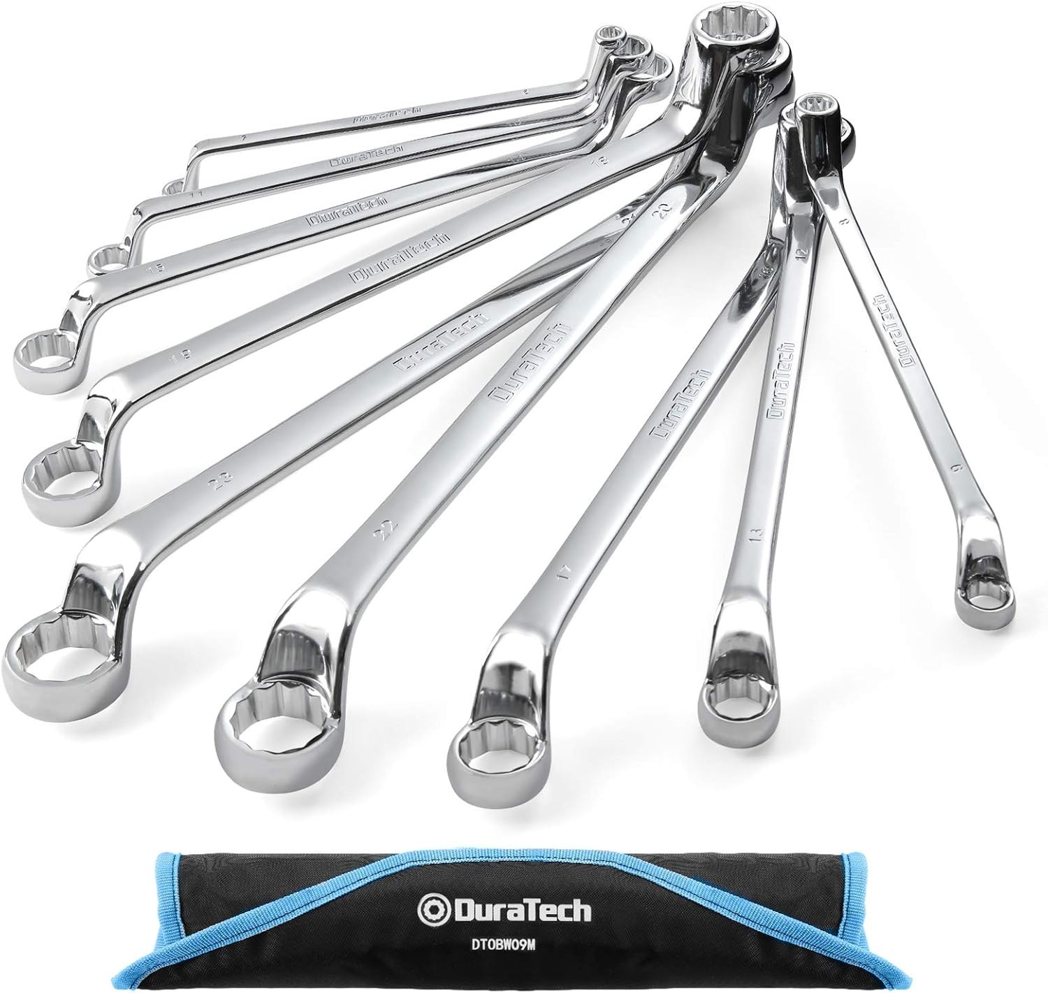 9 PCS Double Box End 75 Degree Deep Offset EXTRA LONG Wrench Tools Set ...