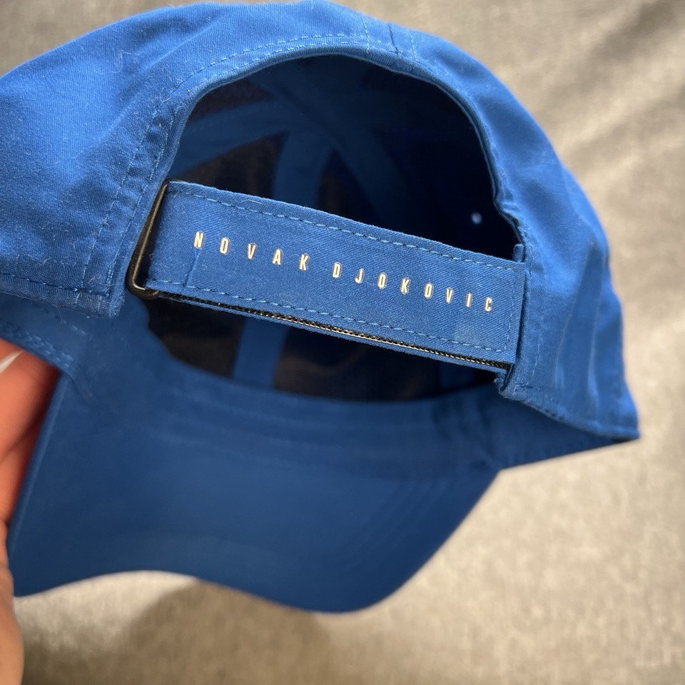 Lacoste Sport Novak Djokovic Blue Strapback Hat Tennis Adjustable Cap ...