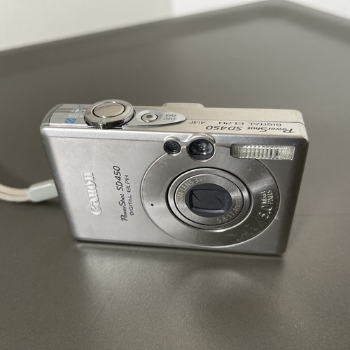 Canon PowerShot ELPH SD450 55 5.0MP Digital Camera WORKS - Charger ...