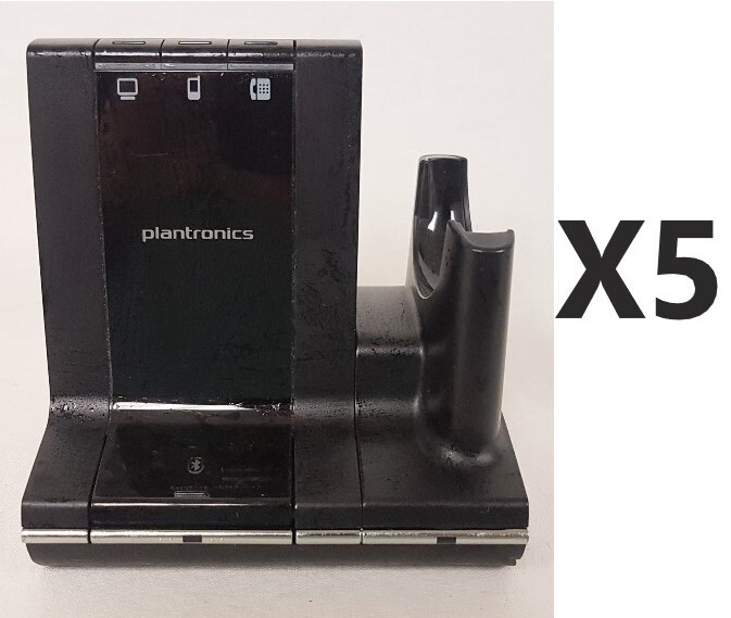 LOT OF 5 PLANTRONICS WO2 Intertek 81242 Charging Base | eBay