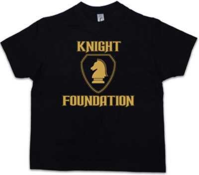 KNIGHT FOUNDATION LOGO Kinder Jungen T-Shirt Rider K David 2000 Kult K ...