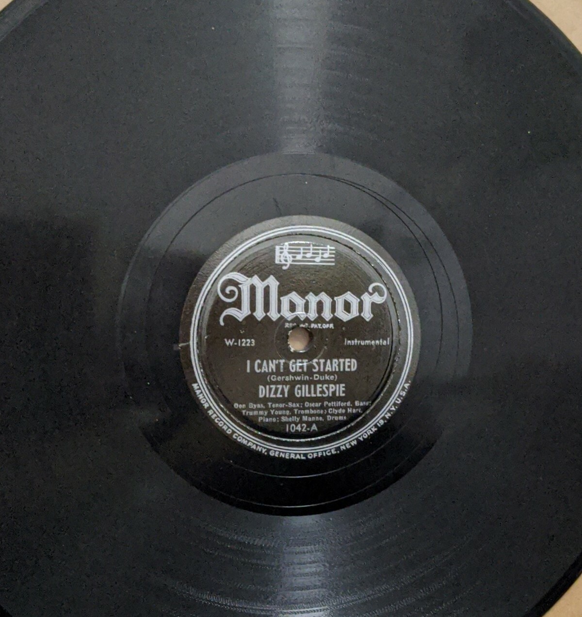 Dizzy Gillespie 78 Don Byas Shelly Manne I CAN'T GET STARTED / GOOD ...