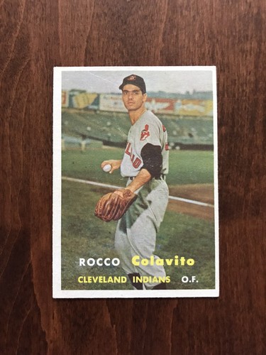 1957 Topps, #212 Rocco (Rocky) Colavito (rookie), VG-VGEX (surface ...