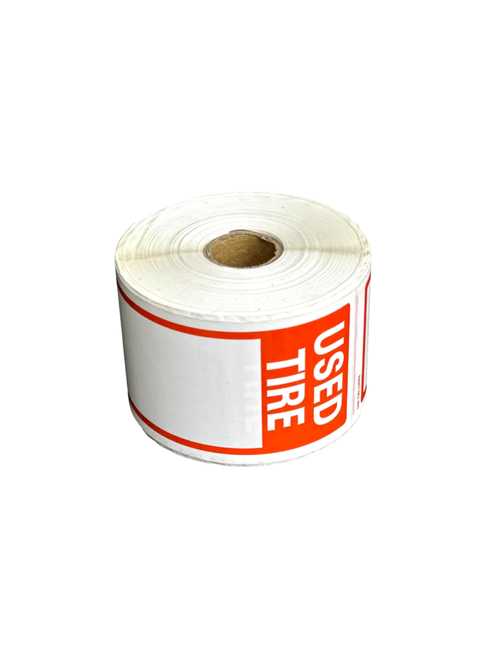 1 Roll of Tire Label - Used Tire Label Stickers (150mm x 63.5mm) | eBay