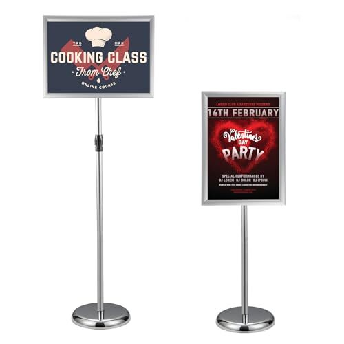 Adjustable Heavy Duty Poster Sign Stand Floor Sign Stand 8.5X11 Inches ...