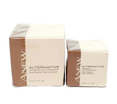 Avon ANEW Alternative Age Treatment Lot of 2--1.7 oz and 0.5 oz Sealed ...