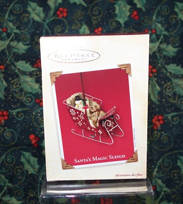 Hallmark Christmas Ornament 2003 Santa's Magic Sleigh | eBay