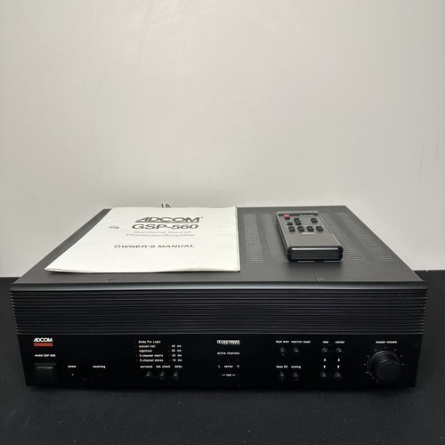 Adcom GSP-560 Home Theater Surround Processor Amplifier W/Remote ...