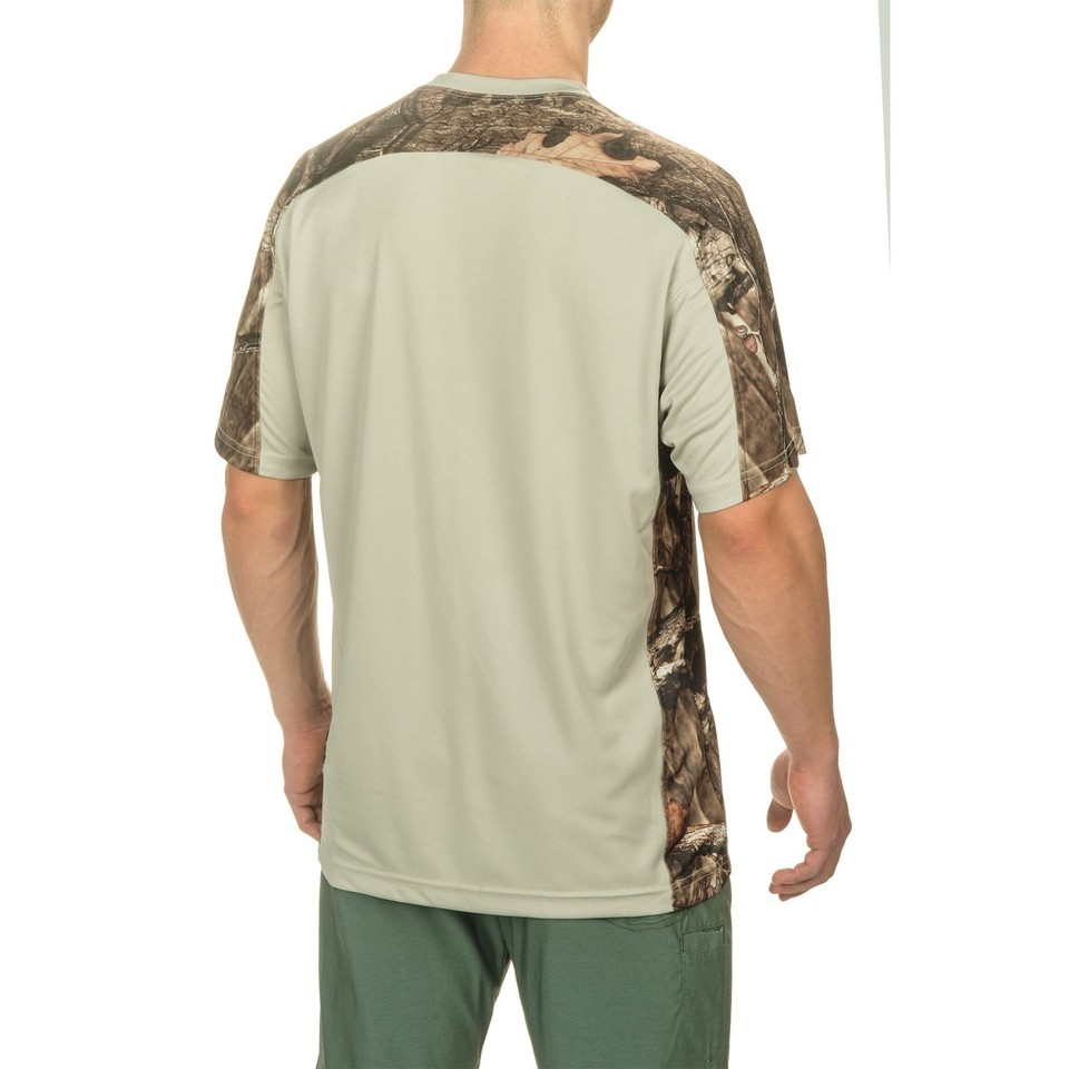 Bimini Bay Pieced Camo Fishing T Shirt - UPF 30 - Breathable Moisture ...