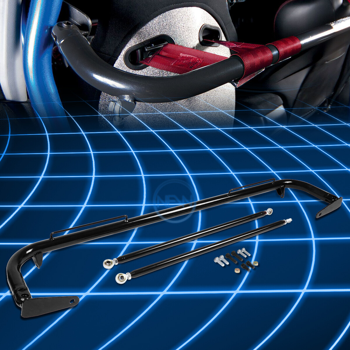 49"Universal Racing Seat Belt Harness Bar Adjustable Chassis Support ...