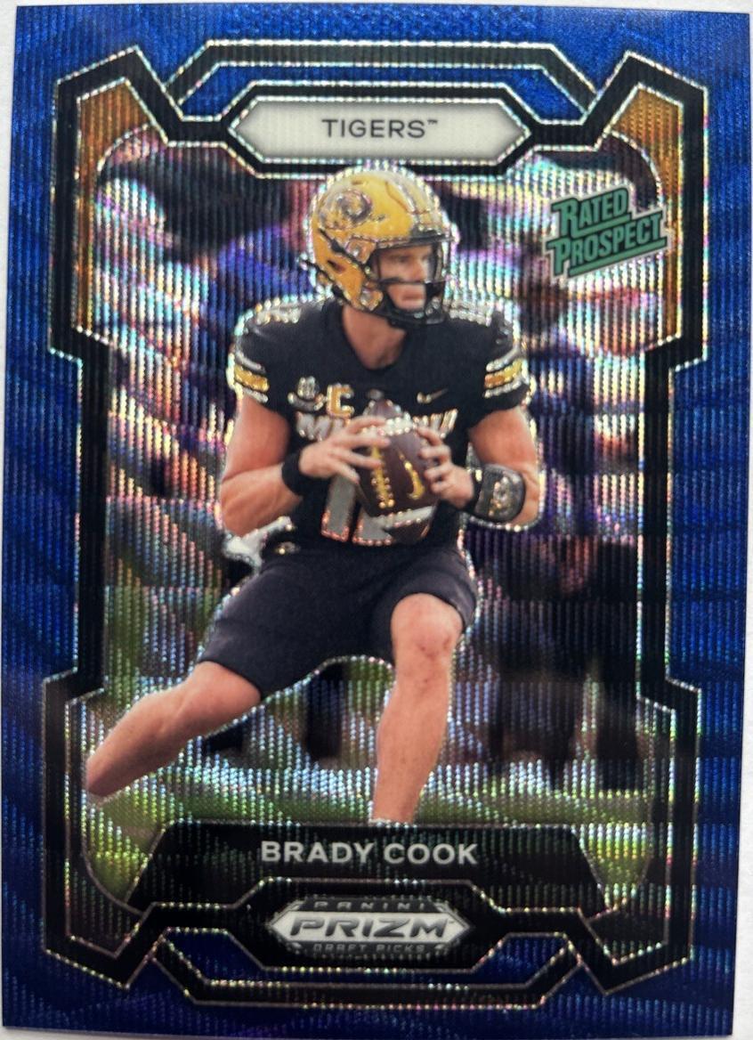 2024 Panini Prizm Draft Picks - Rated Prospect Brady Cook #187 Blue ...