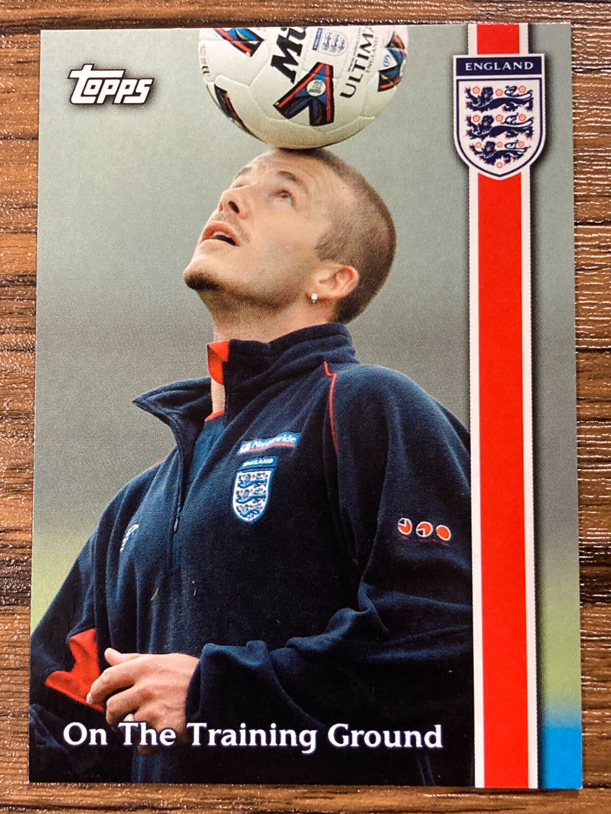 Free Shipping! topps 2001-2002 England 46 David Beckham On The Training ...