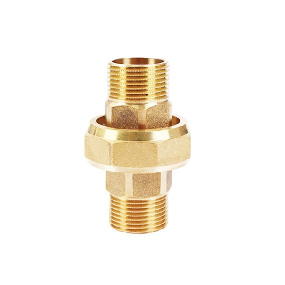 2pcs All Brass Male to Male Connectors for Secure Fluid Transport ...