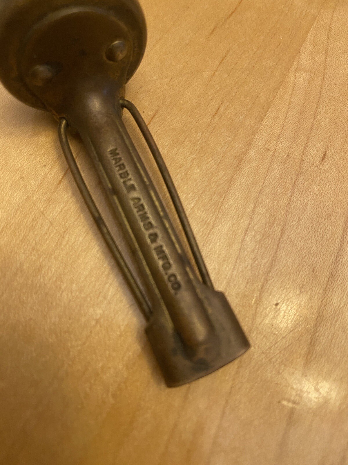 Antique Marble Arms MFG Co. Brass Compass Pin | eBay