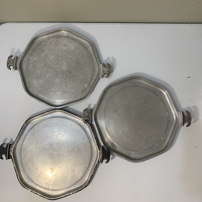 Three Guardian Service Ware Aluminum Pizza Pan Platters Trays 3 Pcs. | eBay