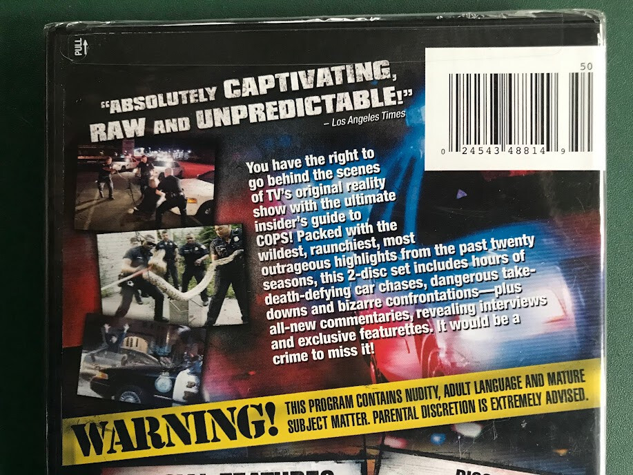 COPS - 20th Anniversary Edition (DVD, 2008, 2-Disc Set) for sale online ...