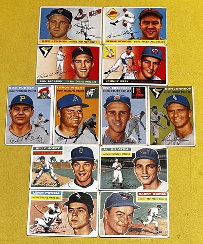 1954-56 Topps (12) Different Vintage Baseball Card Lot *CgC605* | eBay