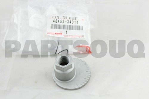 4845234011 Genuine Toyota PLATE, FRONT SUSPENSION TOE ADJUST, NO.2 ...