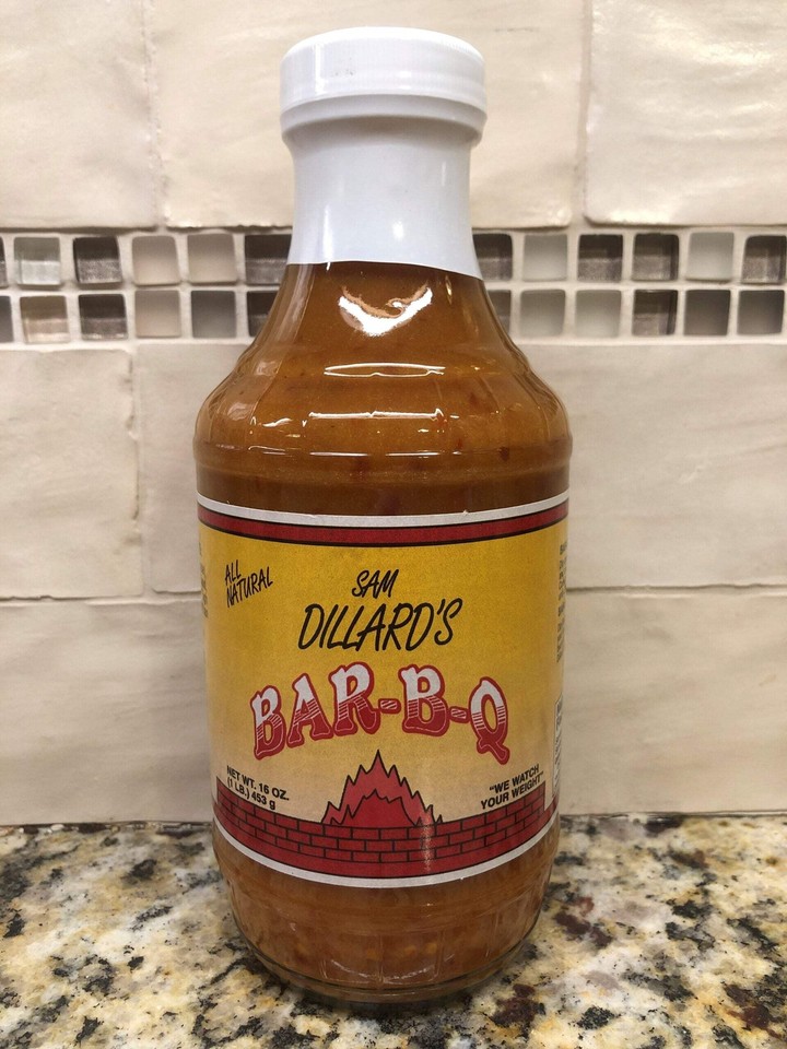2 BOTTLES Sam Dillard's Bar-B-Q Sauce 16oz BBQ Barbecue Pork Beef | eBay