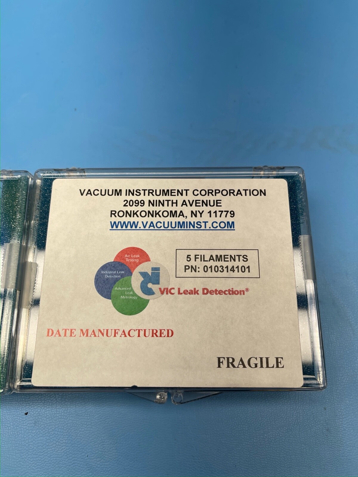 VIC Helium Leak Detector Filaments (5 per package). | eBay