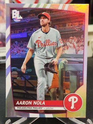 2023 Topps Big League Baseball Aaron Nola Rainbow Foil Parallel ...