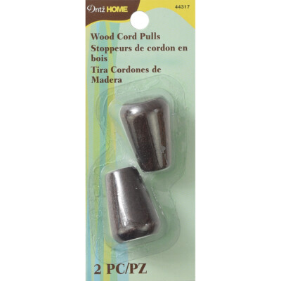 Dritz Home Wood Cord Pulls 2/Pkg-Dark, 44317 | eBay