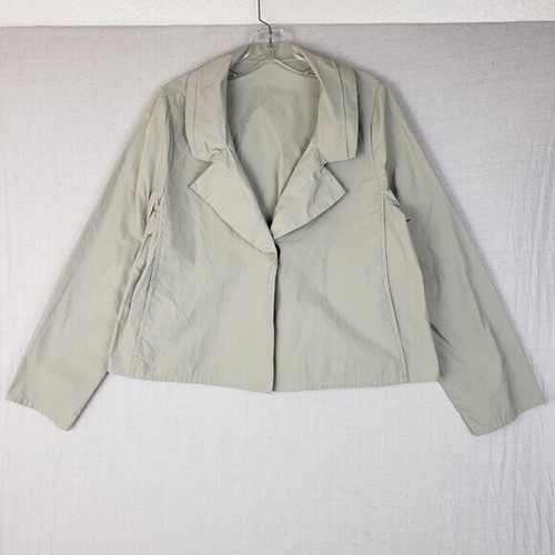 Babette Windbreaker Jacket Snap Closure Oversized size S Lagenlook ...