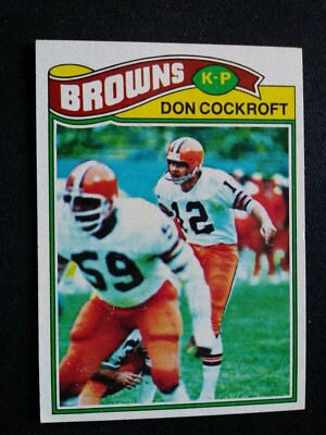 1977 Topps Football Card # 304 Don Cockroft - Cleveland Browns | eBay