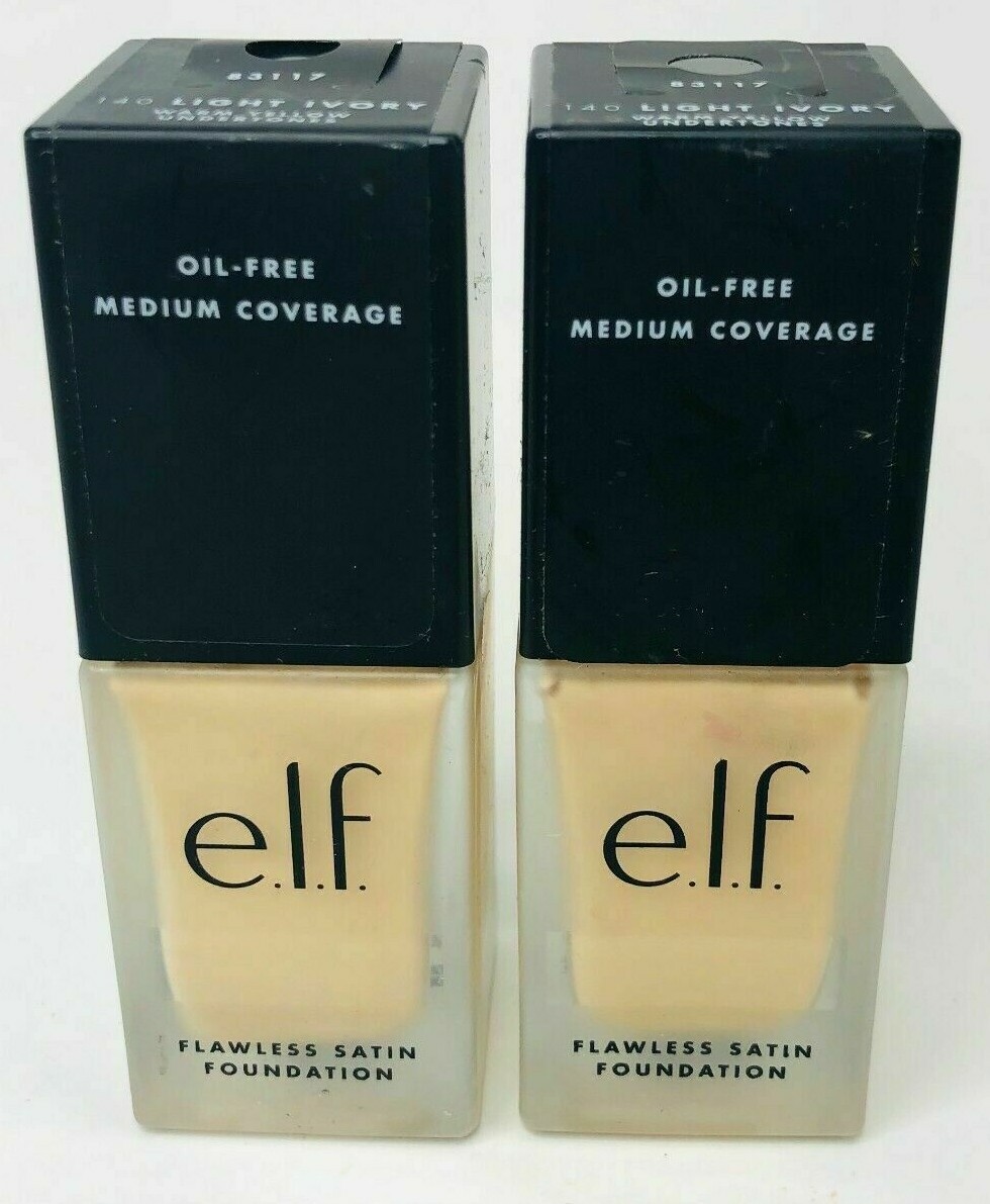 ELF Flawless Finish Foundation Makeup Light Ivory LOT OF 2 | eBay