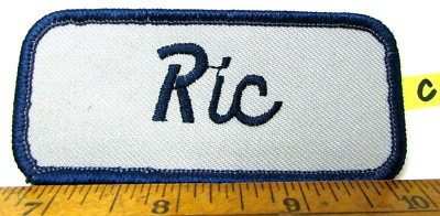 Ric Name Jacket Patch Personalized Employee Work Shop Uniform ...