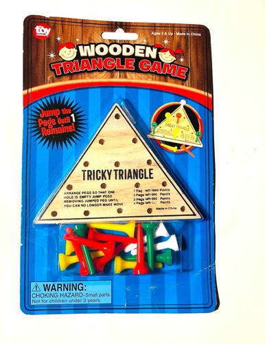 Wooden Tricky Triangle Game New in Package-- Last One | eBay